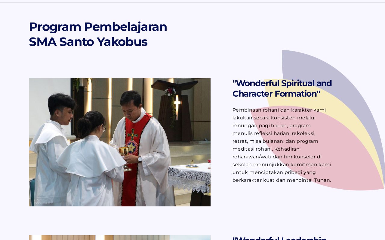 Program SMA Santo Yakobus